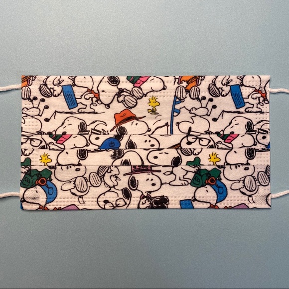 Peanuts | Other | 5 Pack Of Snoopy Disposable Face Masks | Poshmark